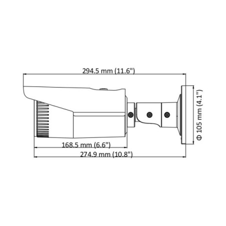 DS-2CD1621FWD-IZ - HIKVISION - CAMÉRA TUBE IP - 2MP - 2.8-12MM